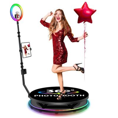China 80-120CM Rotating Stand Wedding Fantasy 360 Photo Booth Overhead Machine with Design for sale