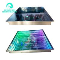 China Stainless Steel Box Toughened Glass DJ Party RGB Light Dance Floor for sale