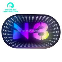 China Durable Metal Frame Custom Infinity 3D Mirror Neon Dance Floor for DJ Disco Party for sale