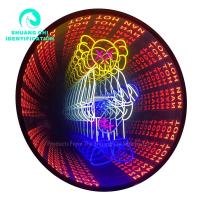 China Durable Metal Frame Trendy Customization 3D Mirror Neon Dance Floor for DJ Disco Party for sale