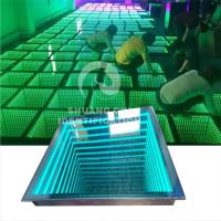 China 80 IP 67 Stainless Steel Tempered Glass Pressure Sensitive Led Dance Floor Tiles for sale
