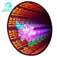 China Durable Metal Frame Trendy Customization 3D Mirror Neon Dance Floor for DJ Disco Party for sale