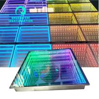 China 80 IP 67 Stainless Steel Tempered Glass Pressure Sensitive Led Dance Floor Tiles for sale