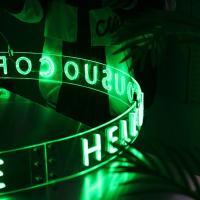 China Customized Hanging Rings Neon Light for Personalized Ceiling 12V AC Input Voltage for sale