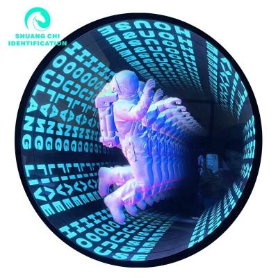China Indoor Outdoor Source Signage Abyssal 3D Mirror Neon Mirror with Custom Thickness for sale