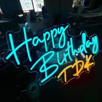 China Custom Led Neon Light Name Logo Neon Sign For Bedroom Birthday Party Home for sale