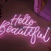 China Custom Led Neon Light Name Logo Neon Sign For Bedroom Birthday Party Home for sale
