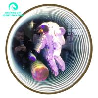 China Technological Light and Shadow Customized 3D Neon Abyssal Mirror Checkered 50x50 Neon Mirror for sale