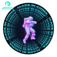 China Technological Light and Shadow Customized 3D Neon Abyssal Mirror Checkered 50x50 Neon Mirror for sale
