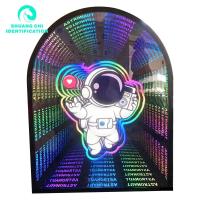 China Technological Light and Shadow Customized 3D Neon Abyssal Mirror Checkered 50x50 Neon Mirror for sale