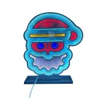 China 2- Customization Style LED Light Acrylic Magic Mirror for Christmas Decoration Supplies for sale
