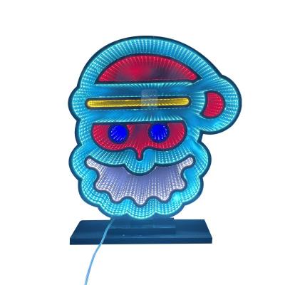 China 2- Customization Style LED Light Acrylic Magic Mirror for Christmas Decoration Supplies for sale