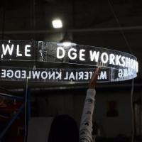 China Home Decor Rich Colors LED Ring Neon Sign Light with Wall-mounted Customized Neon Letters for sale