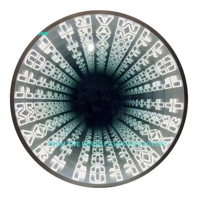 China Luminous Character Mirror Neon Light Box in Red White Blue for Eye-Catching Displays for sale