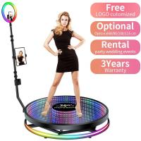 China 360 Degree Photo Booth Fill Light Machine with 500KG Load Capacity and Automatic Spin for sale