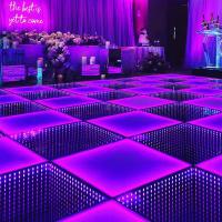 China Dimmer Pista Light Wedding Party 3D Mirror Dance Floor LED Display Screen Panels for sale
