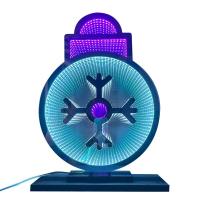 China DC 12V LED Light Christmas Snow Globe Acrylic Magic Mirror Abyssal Infinite Mirror 's for sale