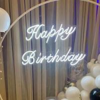 China Customized Size LED Neon Sign Light for Interior Decoration Good Vibes Wall Decor for sale