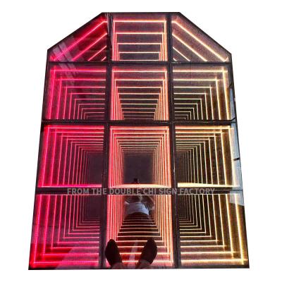 China IP55-IP67 Waterproof LED Dance Floor for Wedding Party Stage DJ 3D Mirror RGB Lighting for sale