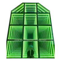 China IP55-IP67 Waterproof LED Dance Floor for Wedding Party Stage DJ 3D Mirror RGB Lighting for sale