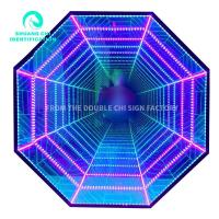 China Indoor Outdoor 3D Mirror LED Wall Lamp Neon Mirror Source for 2023 Ideas Decoration for sale