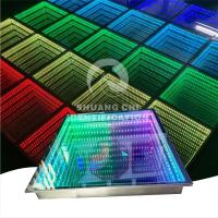 China IP55-IP67 Waterproof LED Dance Floor for Wedding Party Stage DJ 3D Mirror RGB Lighting for sale
