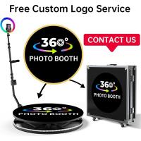 China Stabler Strong Metal Tempered Glass 360 Photo Booth Perfect for Birthday Celebrations for sale