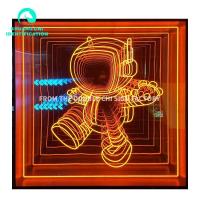 China 2023 Material Abyss 3D Stereo Custom Neon Infinity Mirror with LED Strips Light Source for sale