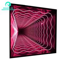 China 2023 Material Abyss 3D Stereo Custom Neon Infinity Mirror with LED Strips Light Source for sale