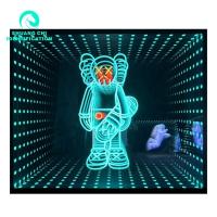 China 2023 Material Abyss 3D Stereo Custom Neon Infinity Mirror with LED Strips Light Source for sale