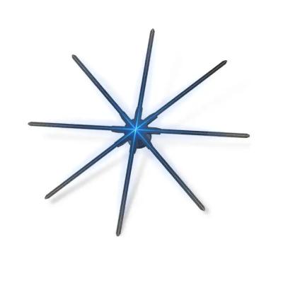China Cloud Advertising Holographic Fan Wall Mounted Contrast Ratio 1.692MM Brightness 2300 for sale