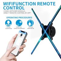 China Cloud Advertising Holographic Fan Wall Mounted Contrast Ratio 1.692MM Brightness 2300 for sale