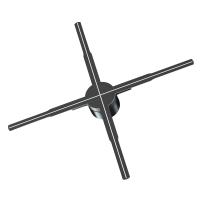 China Cloud Advertising Holographic Fan Wall Mounted Contrast Ratio 1.692MM Brightness 2300 for sale