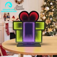 China 40cm Led 3D Infinite Mirror Lights for Christmas Birthday Parties Stunning Home Decor for sale