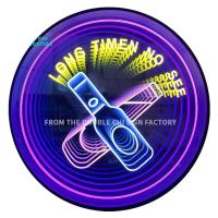 China Power Supply Plug Infinity Custom LED Screen Mirror Neon Sign For Any Organization for sale