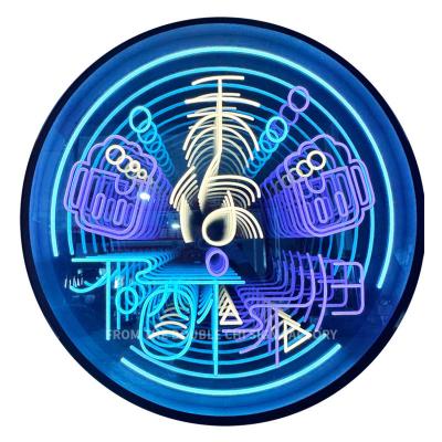 China Indoor Melaleuca Mirror Abyss Neon Mirror for Ballroom Saloon Sing Ba 2023 Design for sale
