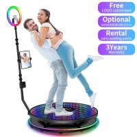 China Rotating Stand Length 80-120CM Event Photo Booth with Loop Light and 360 Video Camera for sale