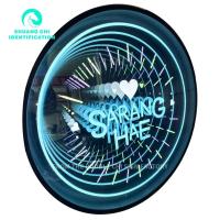 China Customization Abyss Neon Mirror Advertising Light Boxes for Wall-Mounted or Floor-Standing for sale