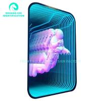 China Customization Abyss Neon Mirror Advertising Light Boxes for Wall-Mounted or Floor-Standing for sale