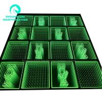 China 2023 Best Product of Rich Colors Indoor 3D Mirror Neon Dance Floor for DJ Disco Party for sale