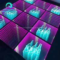 China 2023 Best Product of Rich Colors Indoor 3D Mirror Neon Dance Floor for DJ Disco Party for sale