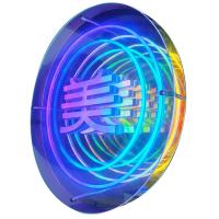 China Custom Infinity Effect Color Gradient Mirror Light Neon Sign with Durable Metal Frame for sale
