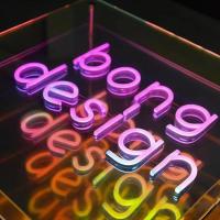 China Custom Infinity Effect Color Gradient Mirror Light Neon Sign with Durable Metal Frame for sale