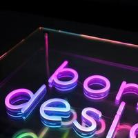 China Custom Infinity Effect Color Gradient Mirror Light Neon Sign with Durable Metal Frame for sale