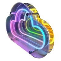 China DC12V/AC110-220V Custom Infinity Logo Colored LED 3D Neon Wall Tunnel for DJ Disco Party for sale