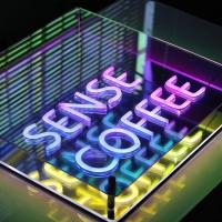 China DC12V/AC110-220V Custom Infinity Logo Colored LED 3D Neon Wall Tunnel for DJ Disco Party for sale