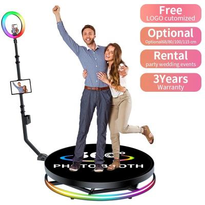 China 360 Photo Booth Camera Rotating Platform with 500KG Load-Bearing and Emergency Control for sale