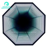 China Neon Abyss Mirrors Bring Modern Twist to 3D Mirror Neon Dance Floor for DJ Disco Party for sale