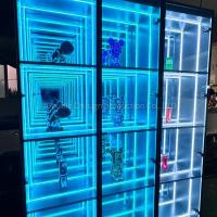 China Customizable Colors Infinite Abyss Mirror Display Case for Home and Commercial Spaces for sale