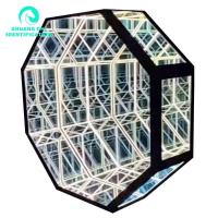 China Neon Abyss Mirrors Bring Modern Twist to 3D Mirror Neon Dance Floor for DJ Disco Party for sale
